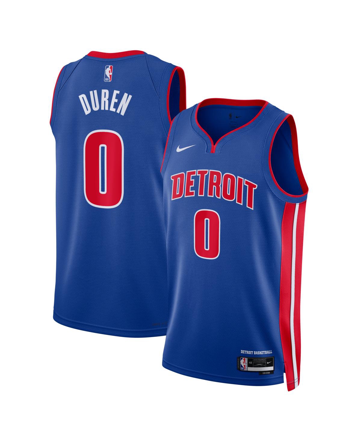 Click here for Nike Mens and Womens Jalen Duren Blue Detroit Pist... prices