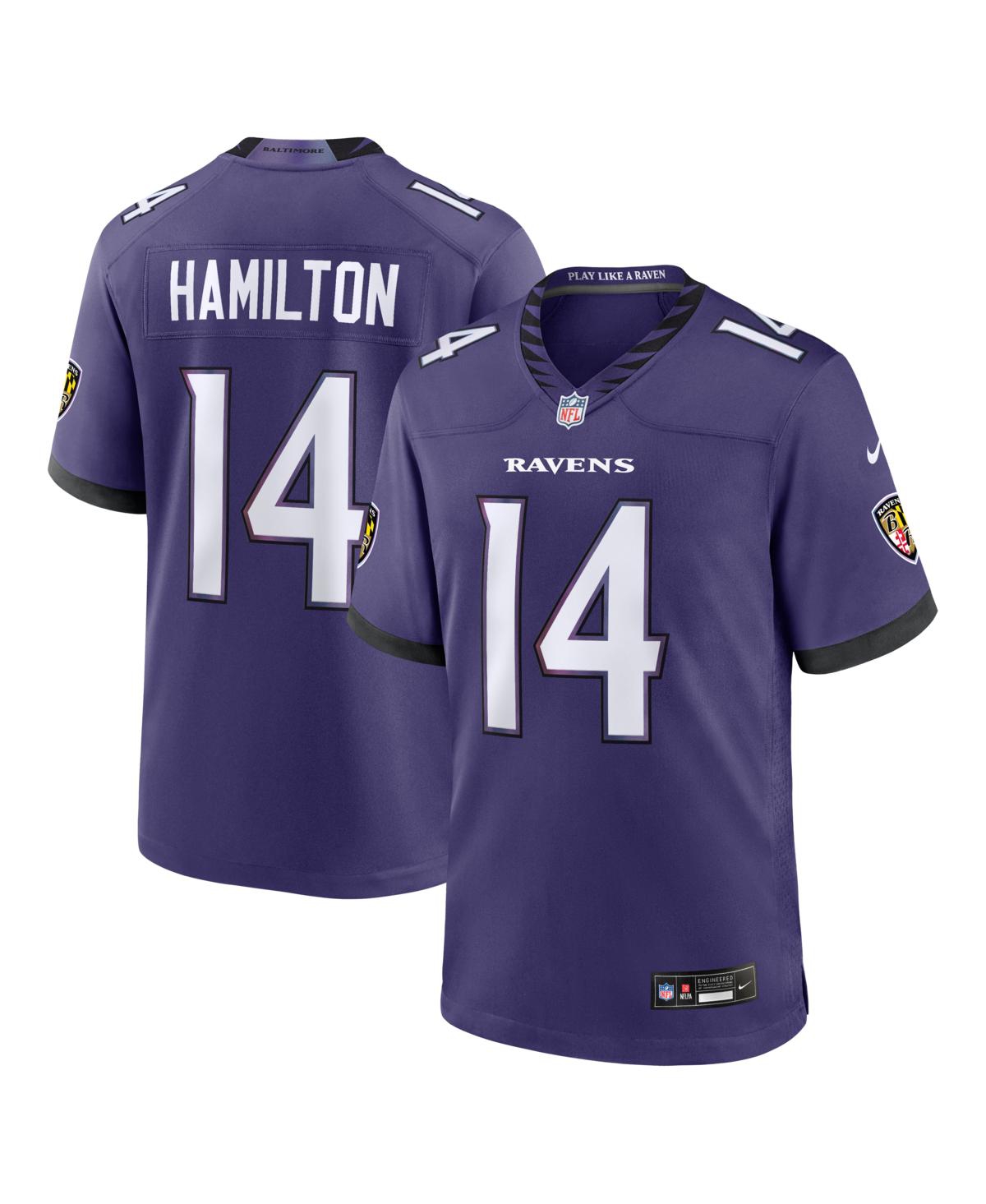 Click here for Nike Mens Kyle Hamilton Purple Baltimore Ravens Te... prices