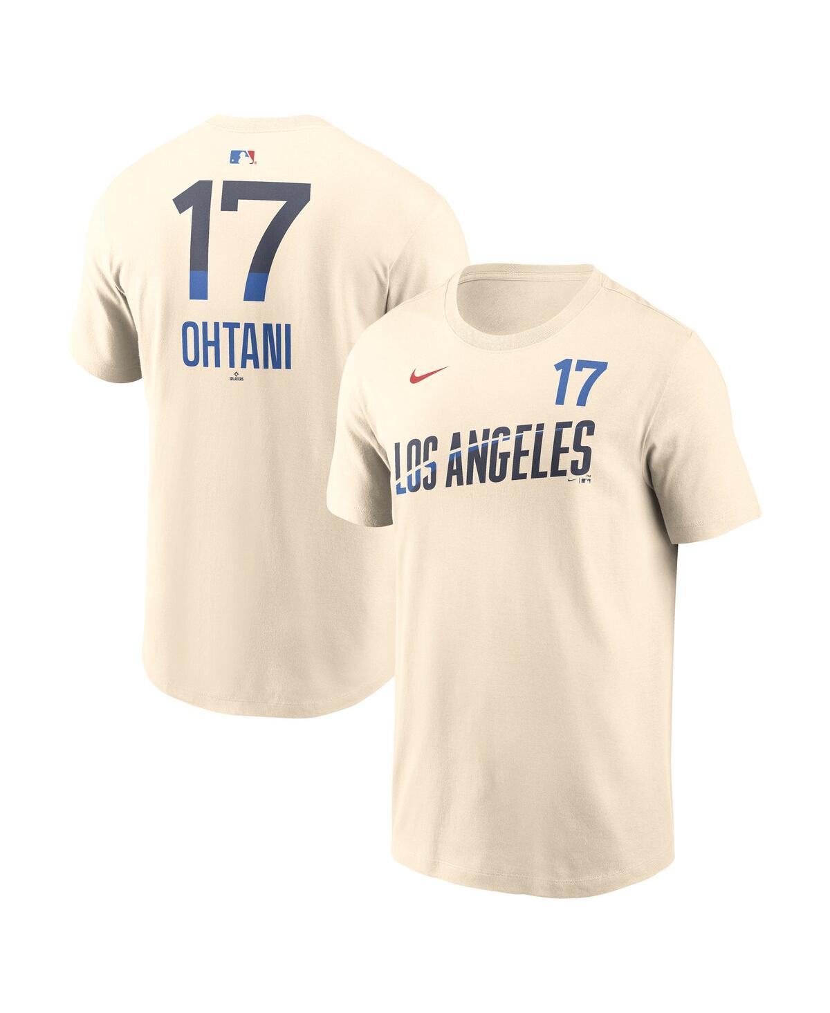 Click here for Nike Mens Shohei Ohtani Natural Los Angeles Dodger... prices