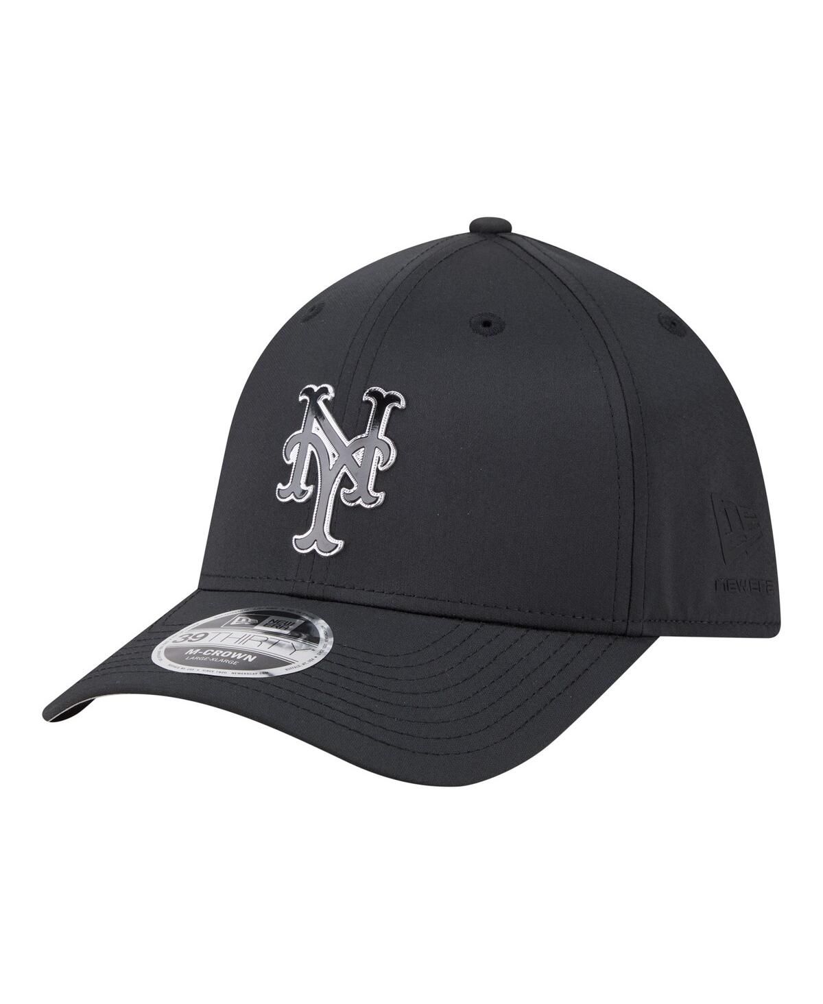 Click here for New Era Mens Black New York Mets Metallic 39THIRTY... prices