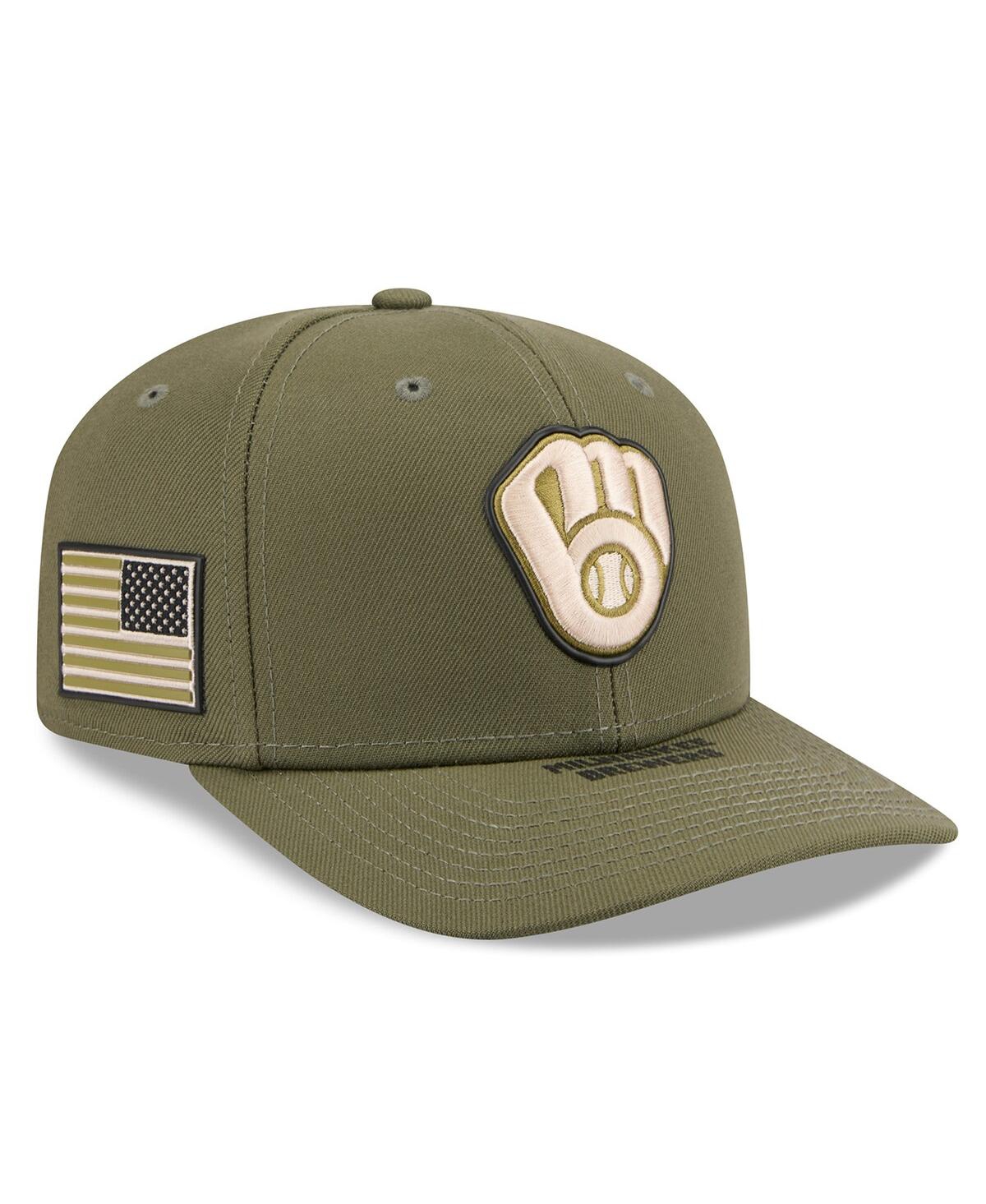 Click here for New Era Mens Olive Milwaukee Brewers 2026 Armed Fo... prices