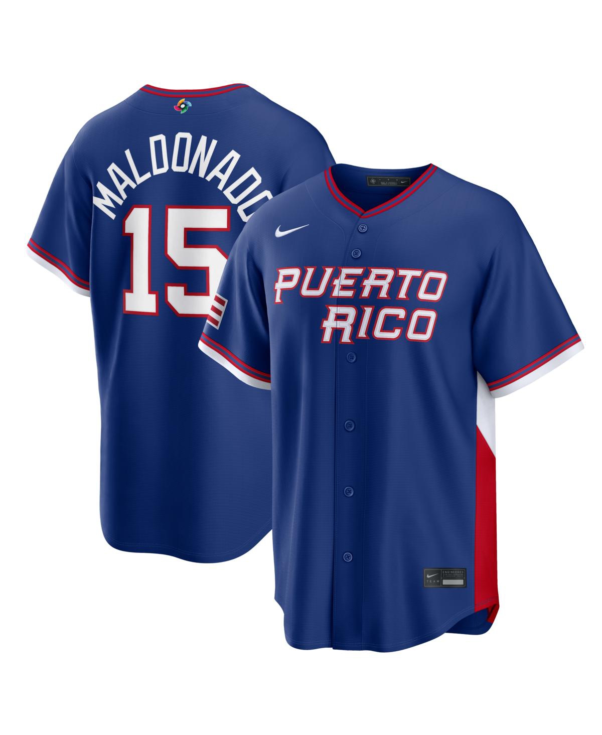 Click here for Nike Mens Martin Maldonado Royal Puerto Rico Baseb... prices