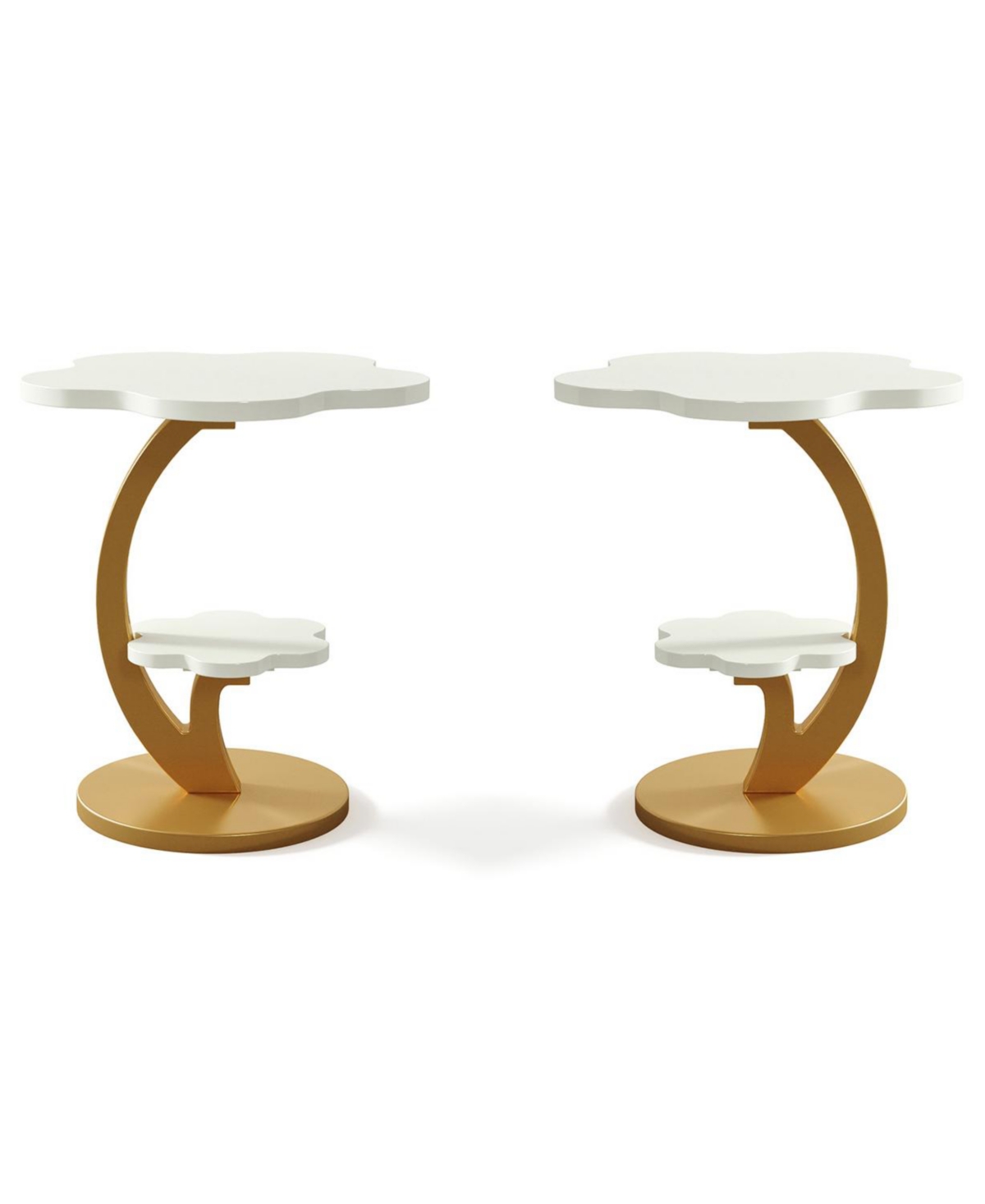 Click here for Tribesigns End Table Set of 2  2-Tier Sofa Side Ta... prices