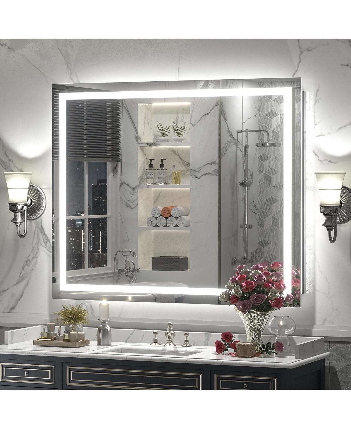 Click here for Apmir 36 x 44 Super Bright Front and Back Led Ligh... prices