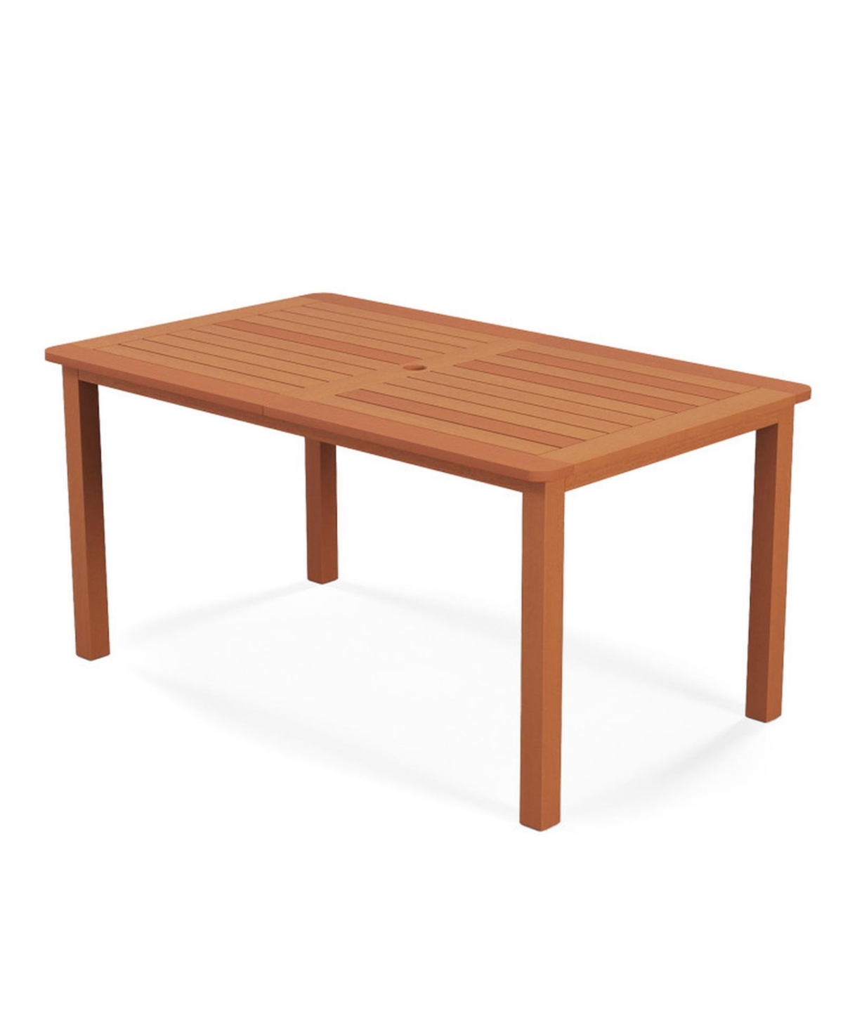 Click here for Gouun 59 x 35.5 in Solid Wood Outdoor Dining Table... prices