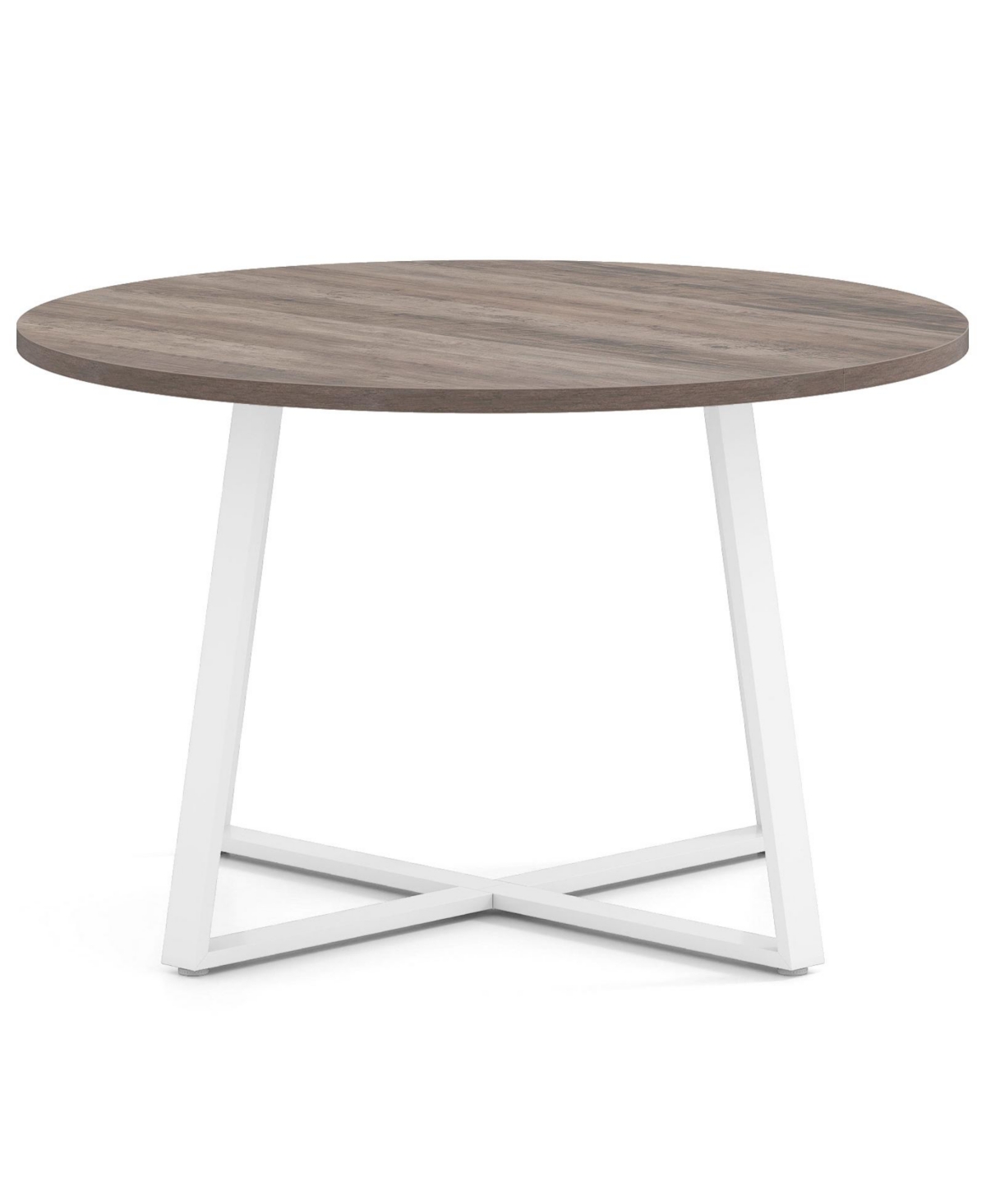 Click here for Slickblue 47 Inches Round Dining Table with X Shap... prices