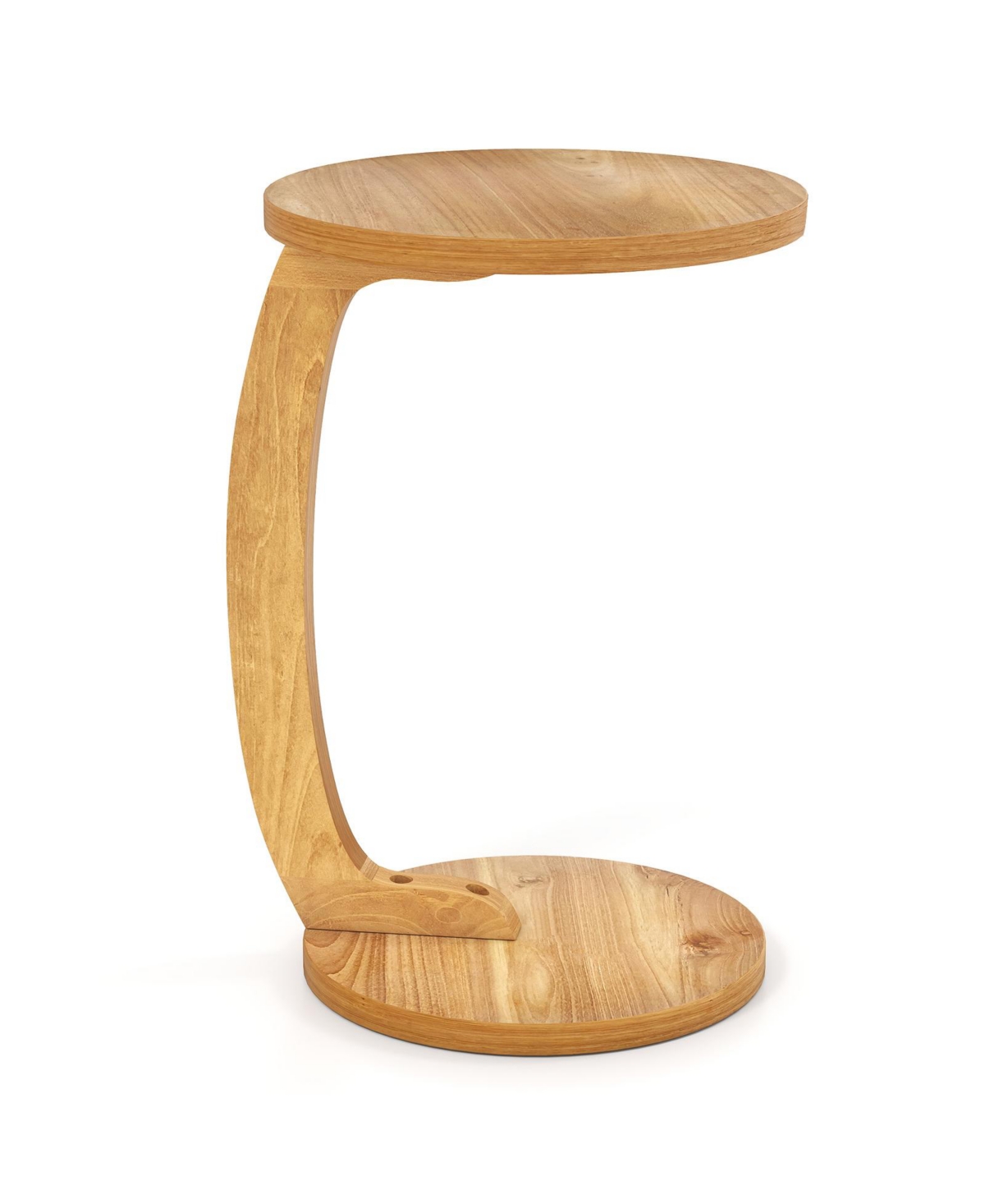 Click here for Slickblue Modern C-Shaped End Table with Round Thi... prices