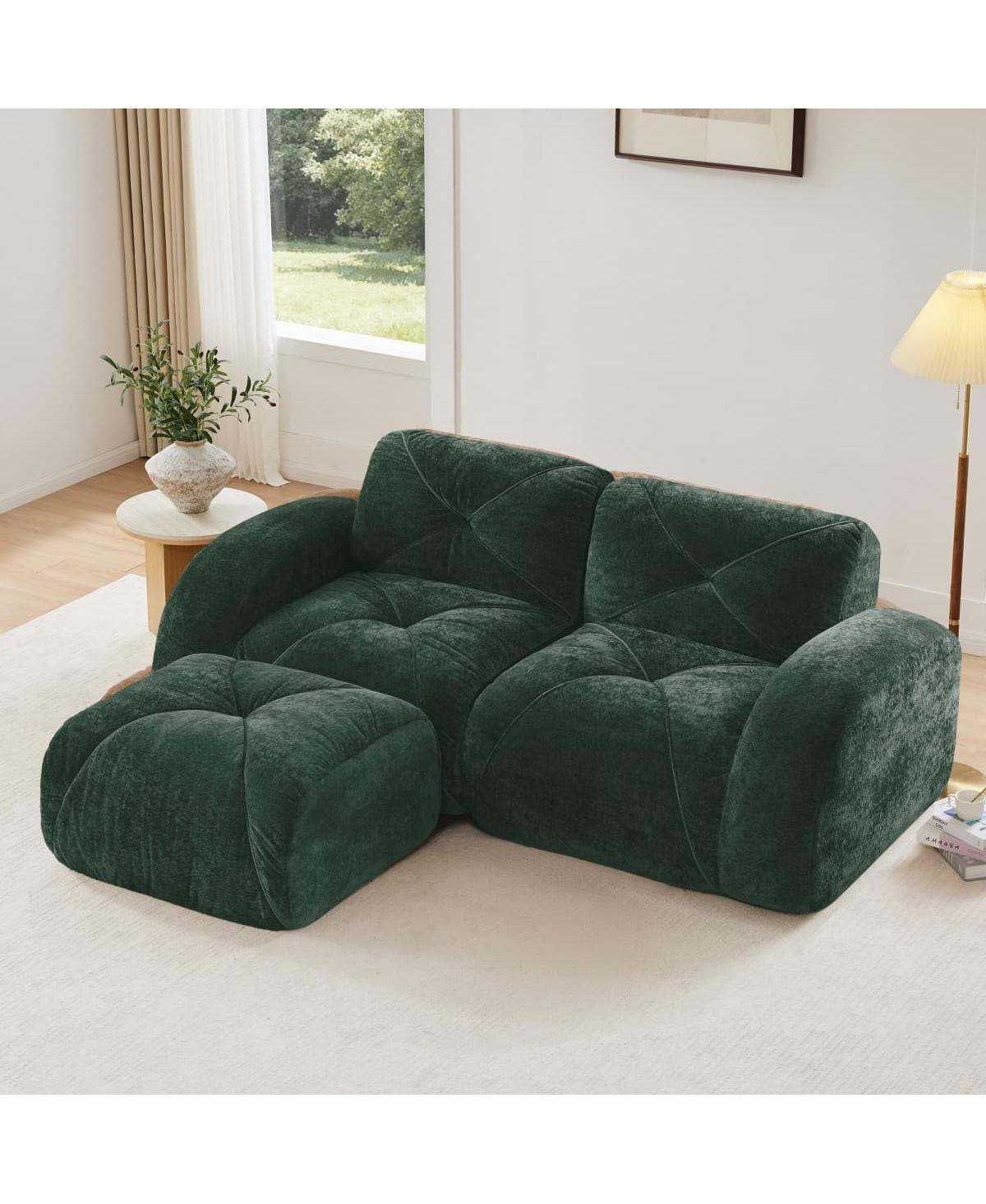 Click here for Maison Boucle 80.3 Velvet Boneless L-Shaped Sofa... prices