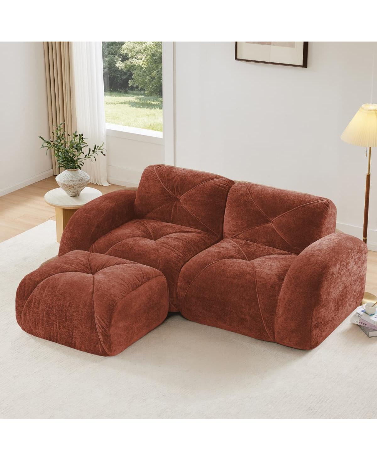 Click here for Maison Boucle 80.3 Velvet Boneless L-Shaped Sofa... prices