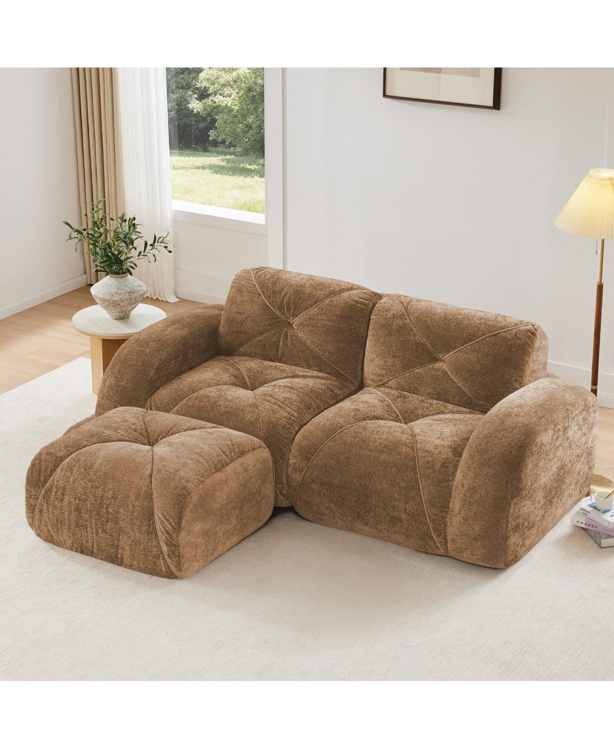Click here for Maison Boucle 80.3 Velvet Boneless L-Shaped Sofa... prices