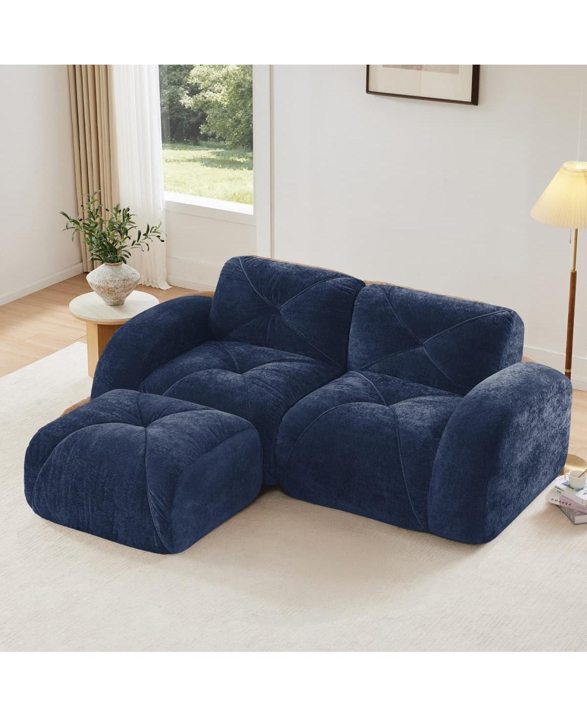 Click here for Maison Boucle 80.3 Velvet Boneless L-Shaped Sofa... prices