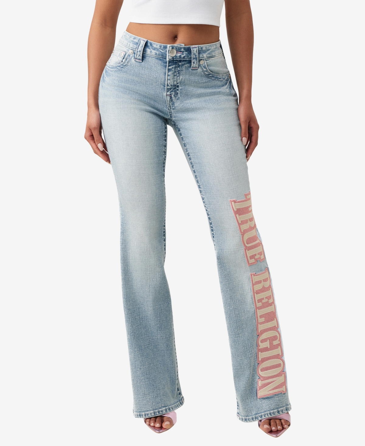 Click here for True Religion Womens Becca Bootcut Mid-Rise Arch L... prices