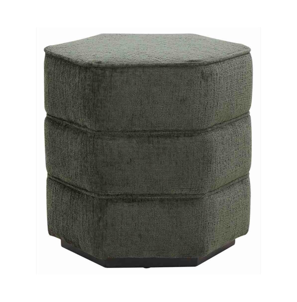 Click here for Safavieh Rosaria Chenille Hexagon Ottoman - Dark g... prices