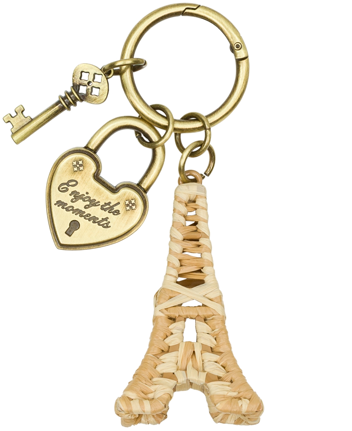 Click here for Patricia Nash Raffia Eiffel Tower Bag Charms - Nat... prices