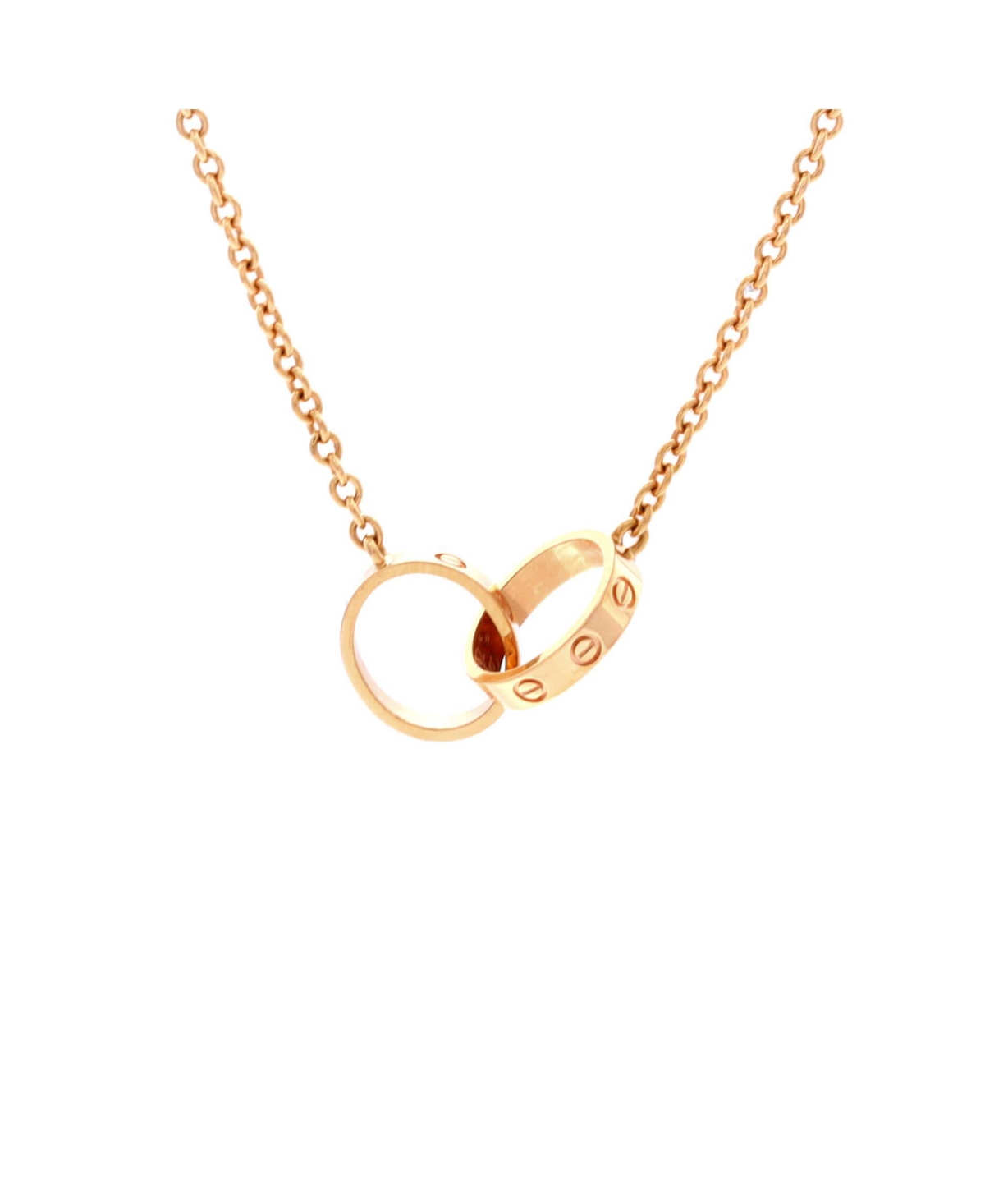 Click here for Pre-Owned Cartier Love Interlocking Necklace - 18k... prices