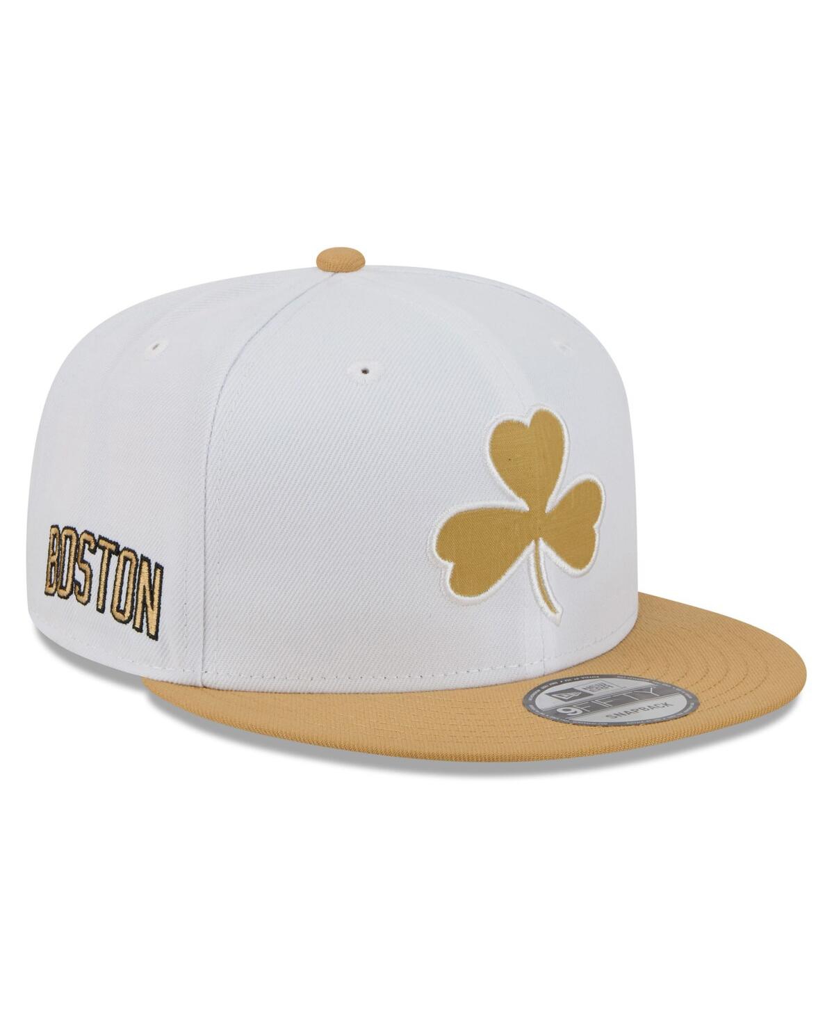 Click here for New Era Mens White/Gold Boston Celtics 2025/26 Cit... prices