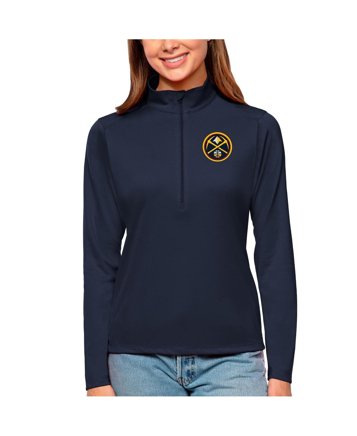 Click here for Antigua Womens Navy Denver Nuggets Tribute Half-Zi... prices