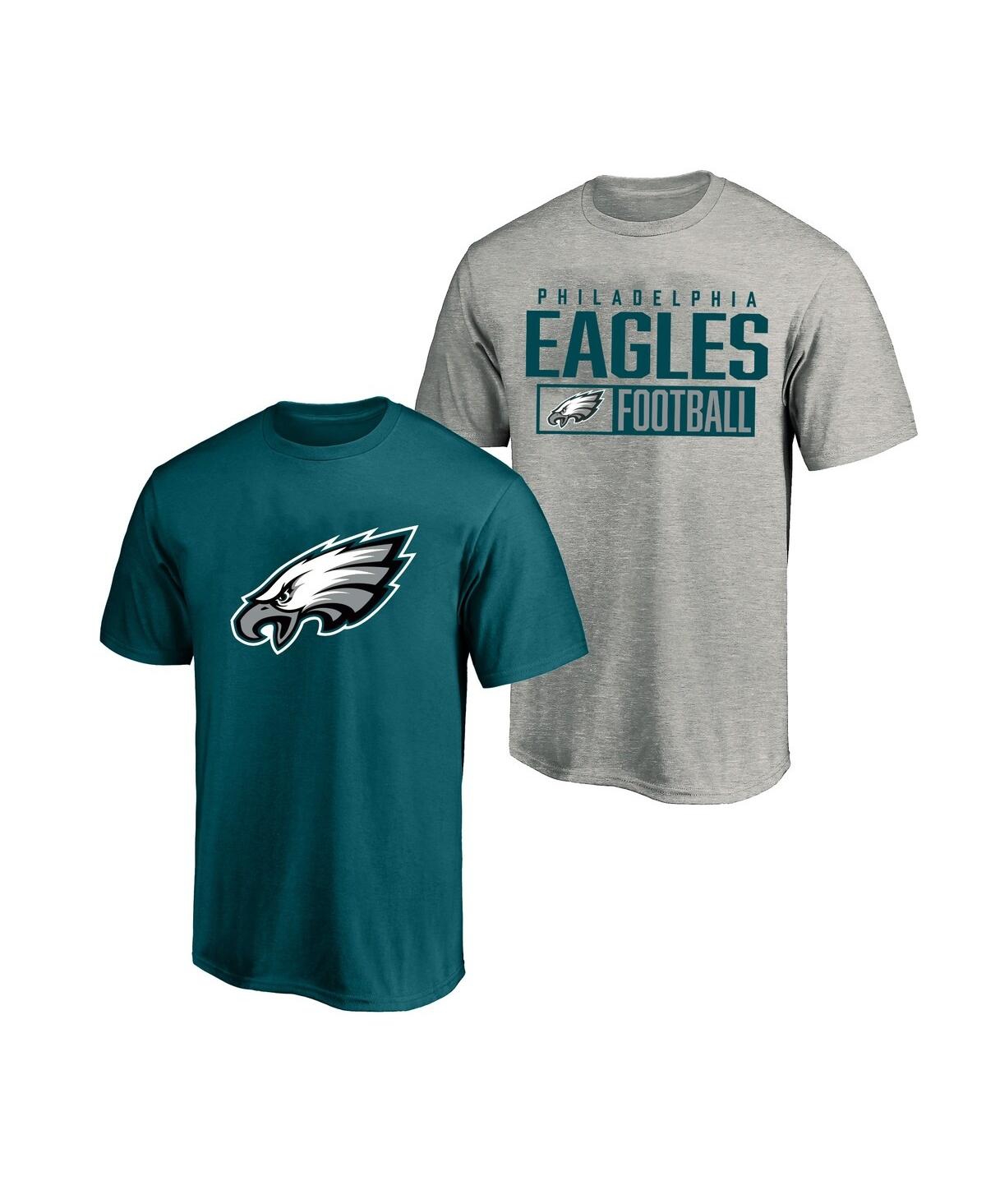 Click here for Fanatics Mens Heather Gray/Midnight Green Philadel... prices
