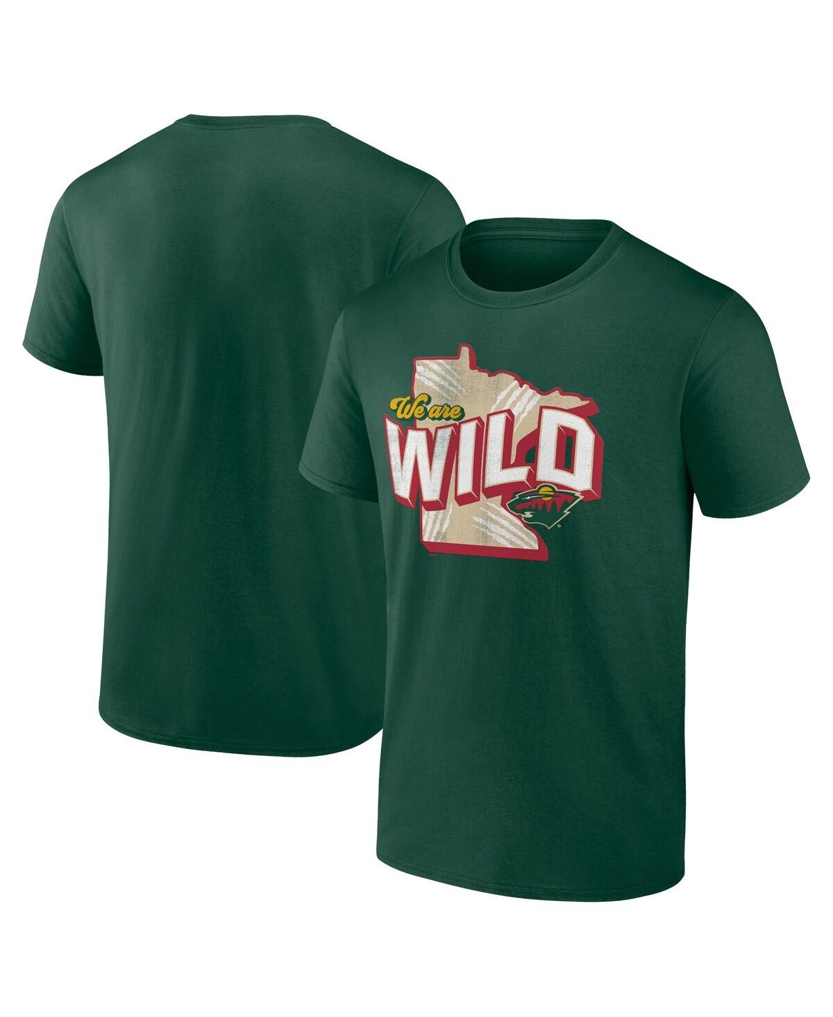 Click here for Fanatics Mens Green Minnesota Wild Local T-Shirt -... prices