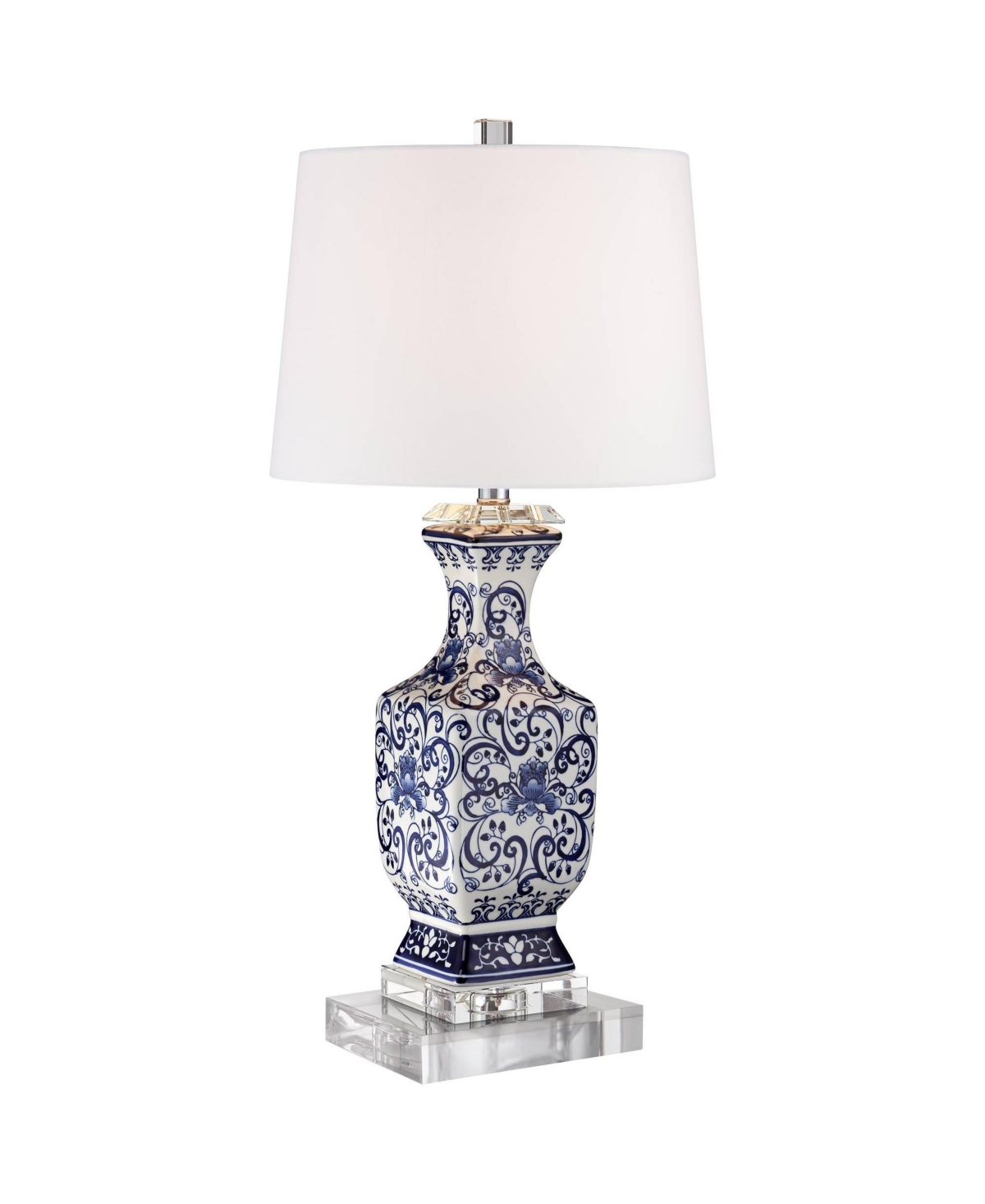 Click here for Barnes and Ivy Iris Asian Table Lamp with Square R... prices