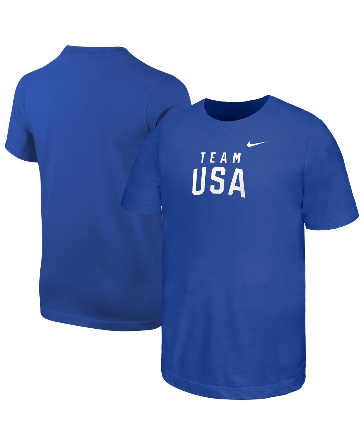 Click here for Nike Big Boys and Girls Royal Team Usa Wordmark T-... prices