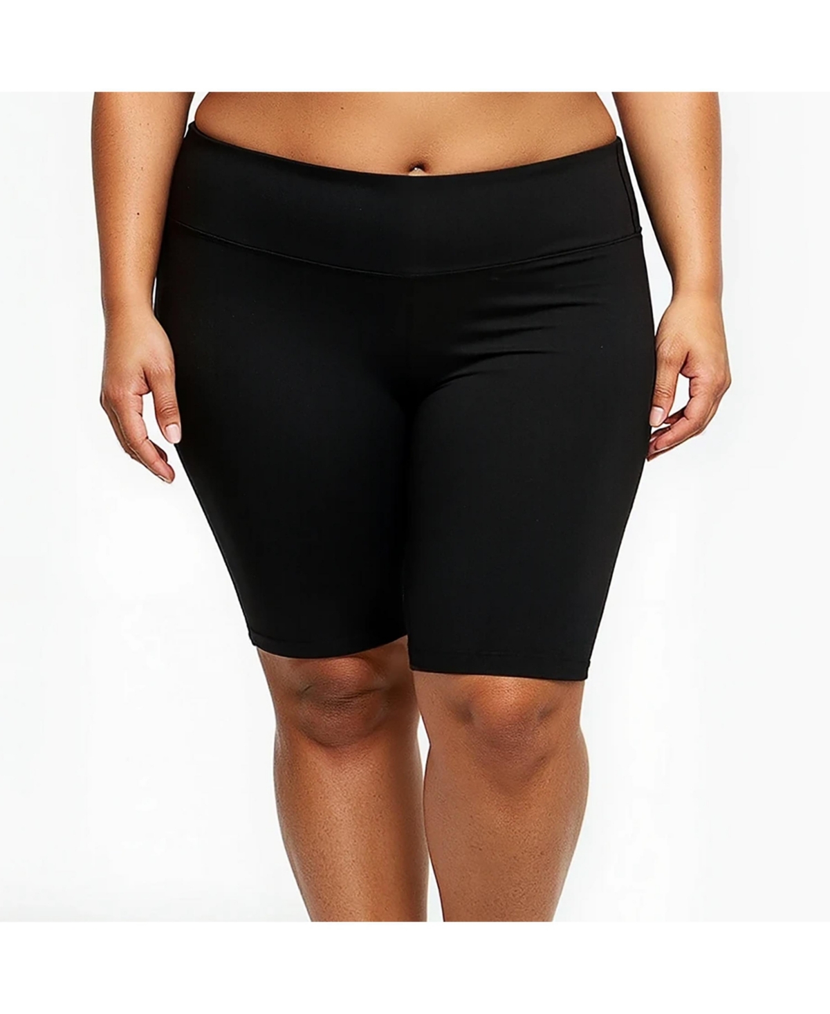 Click here for Calypsa Plus Size Long Bike Swim Shorts - Black prices