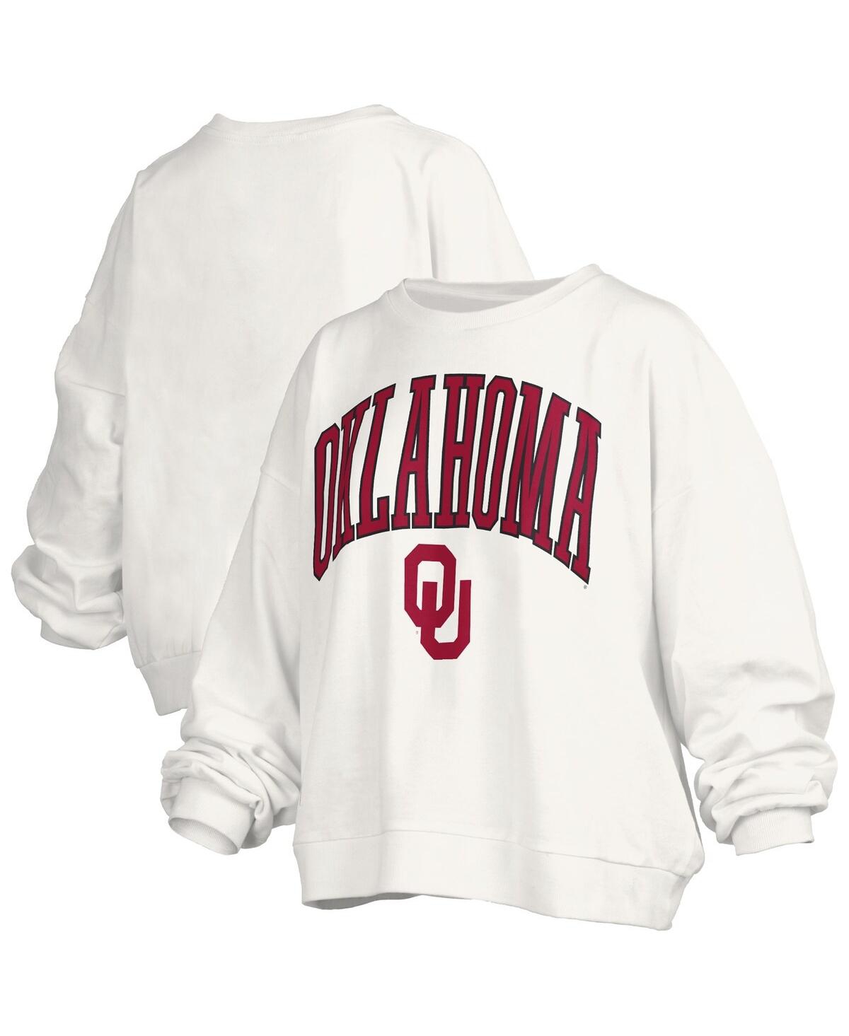 Click here for Pressbox Womens White Oklahoma Sooners Janise Flee... prices
