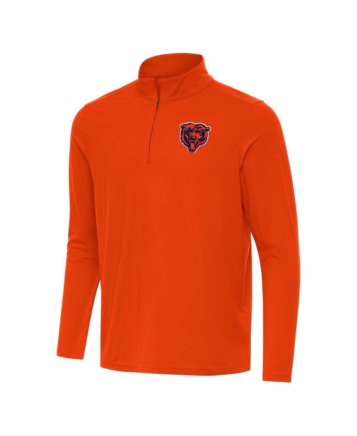 Click here for Antigua Mens Orange Chicago Bears Intent Quarter-Z... prices