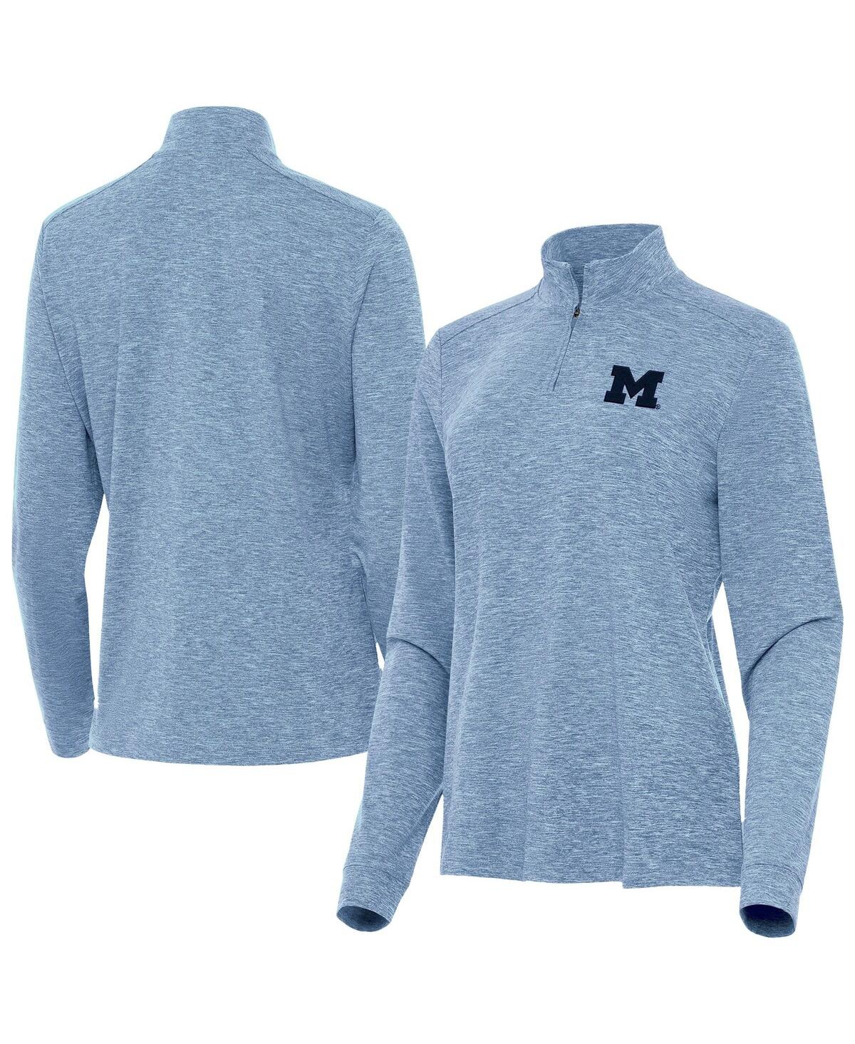 Click here for Antigua Womens Heather Light Blue Michigan Wolveri... prices