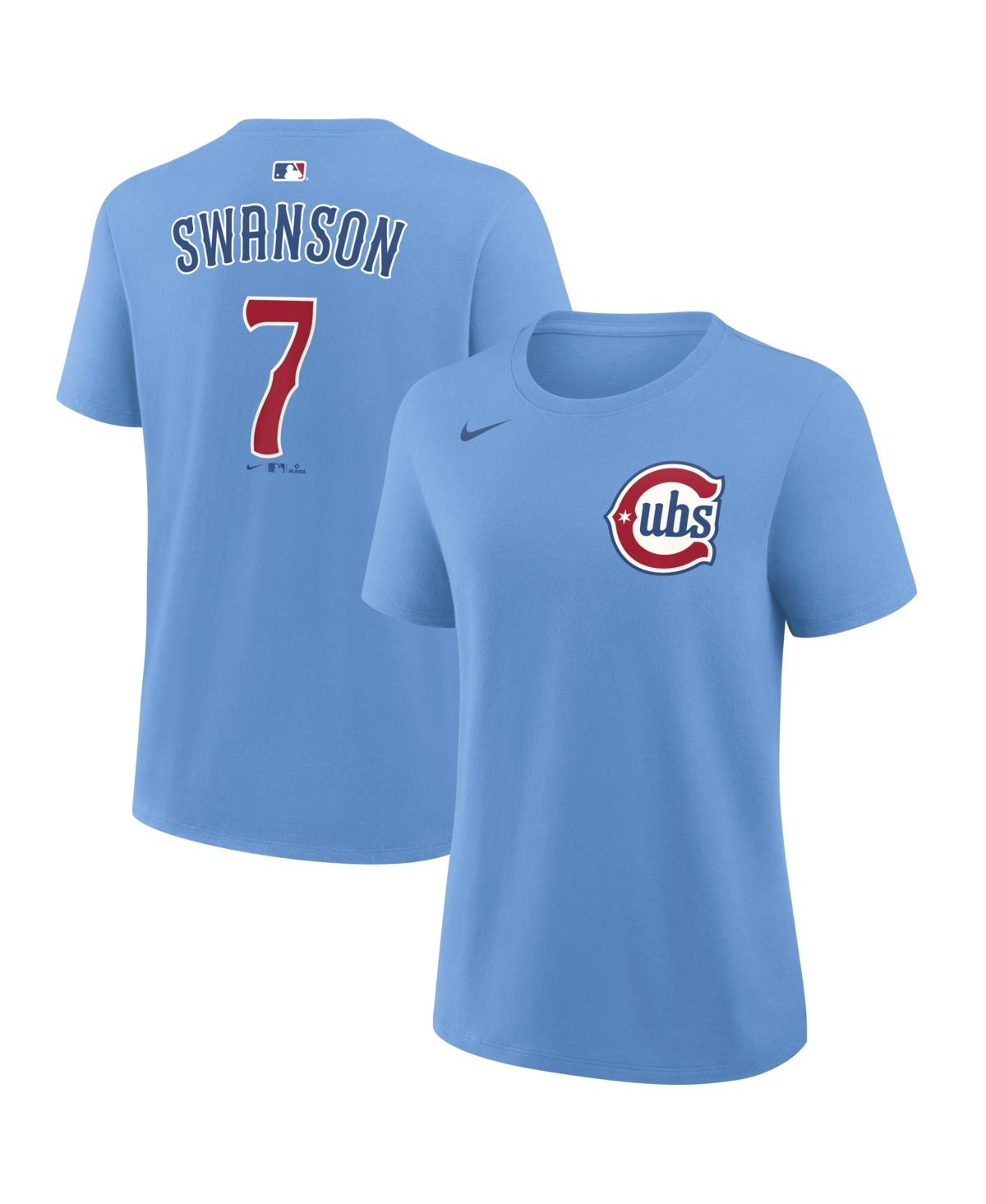 Click here for Nike Womens Dansby Swanson Light Blue Chicago Cubs... prices