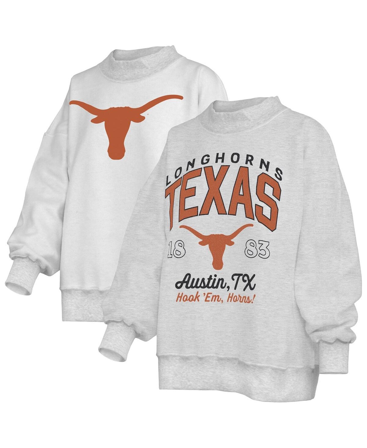 Click here for Pressbox Womens Heather Gray Texas Longhorns Rever... prices