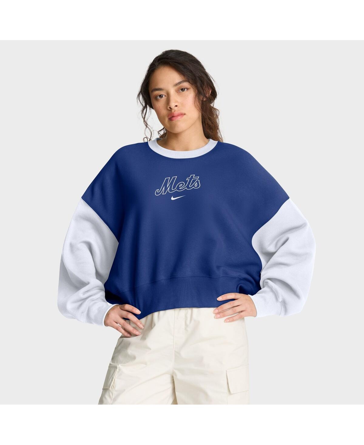 Click here for Nike Womens Royal/White New York Mets Oversized Hi... prices