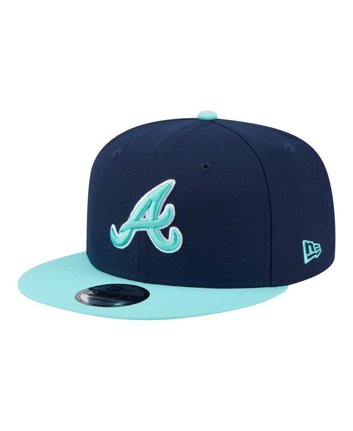 Click here for New Era Mens Navy/Turquoise Atlanta Braves Two-Ton... prices