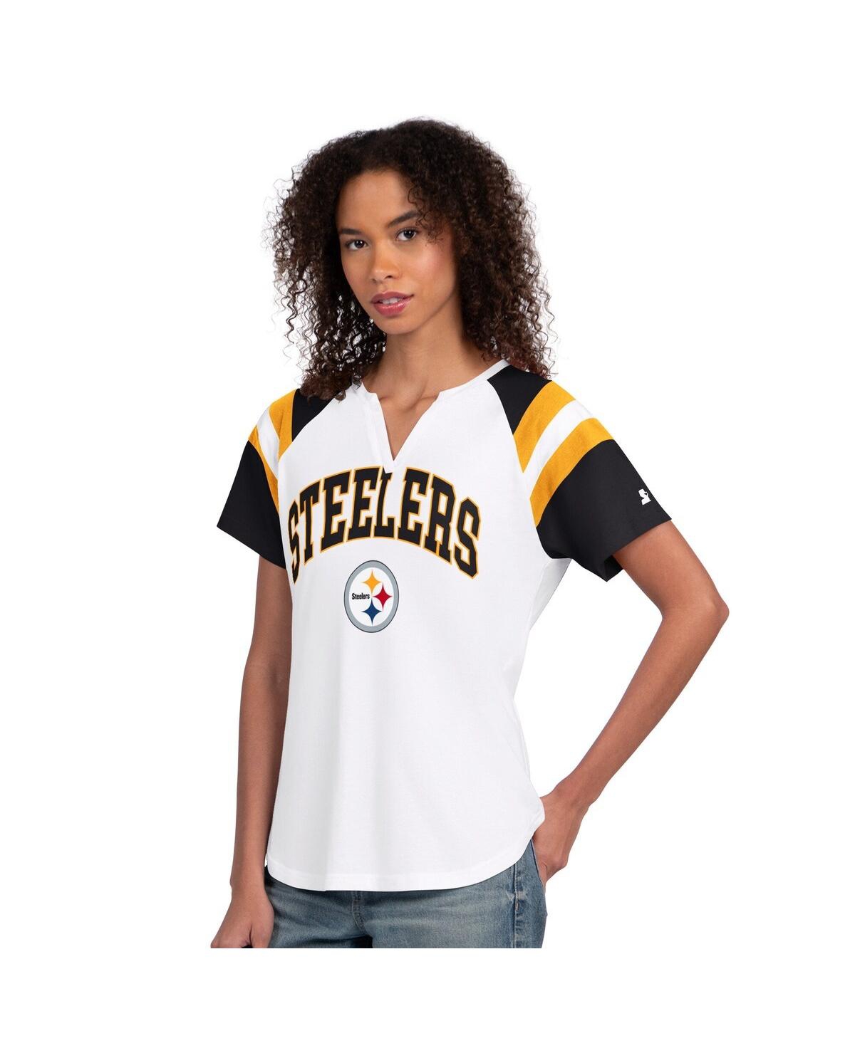 Click here for Starter Womens White Pittsburgh Steelers Game On N... prices