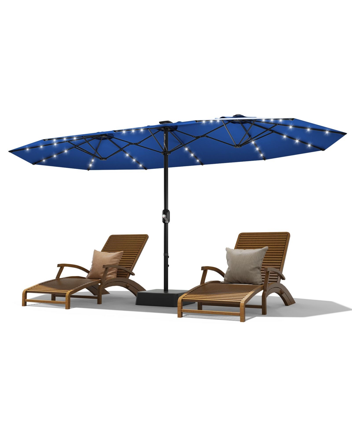 Click here for homfan 15FT Double-Sided Patio Umbrella with Solar... prices