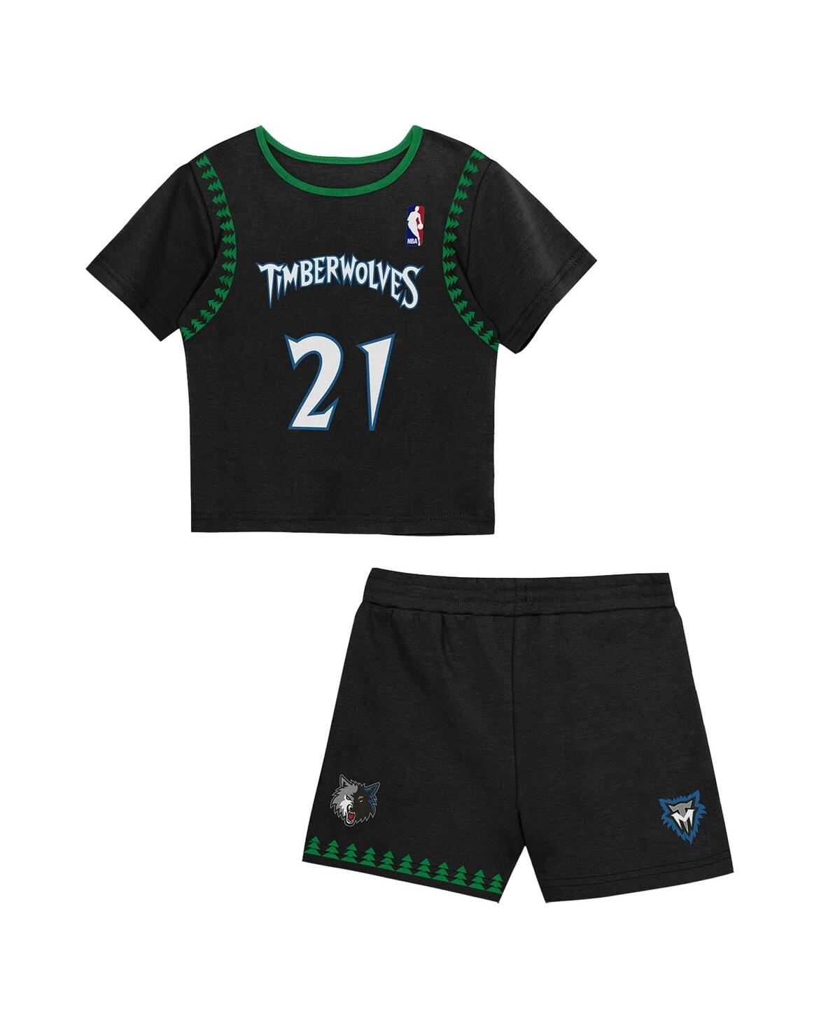 Click here for Mitchell & Ness Toddler 2-Piece Kevin Garnett Blac... prices