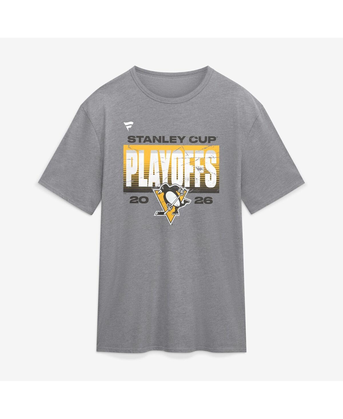 Click here for Fanatics Mens Athletic Heather Gray Pittsburgh Pen... prices