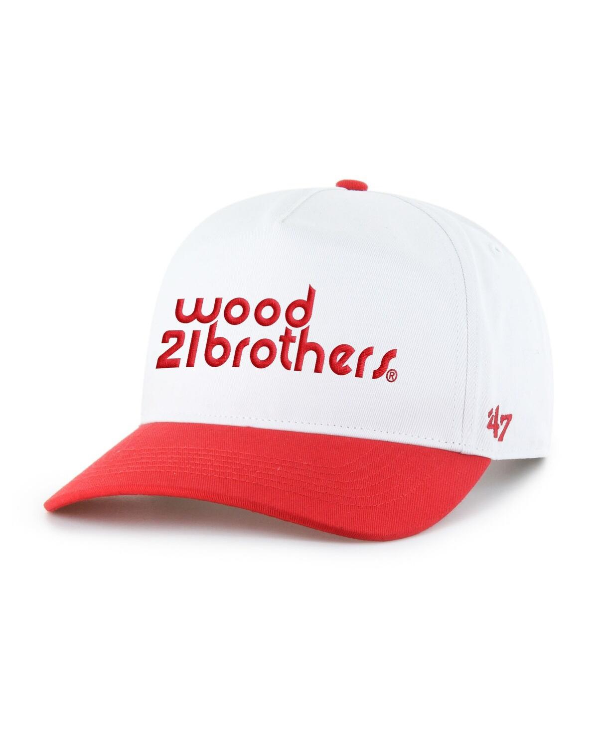 Click here for 47 Brand Mens White/Red Wood Brothers Racing Nasca... prices