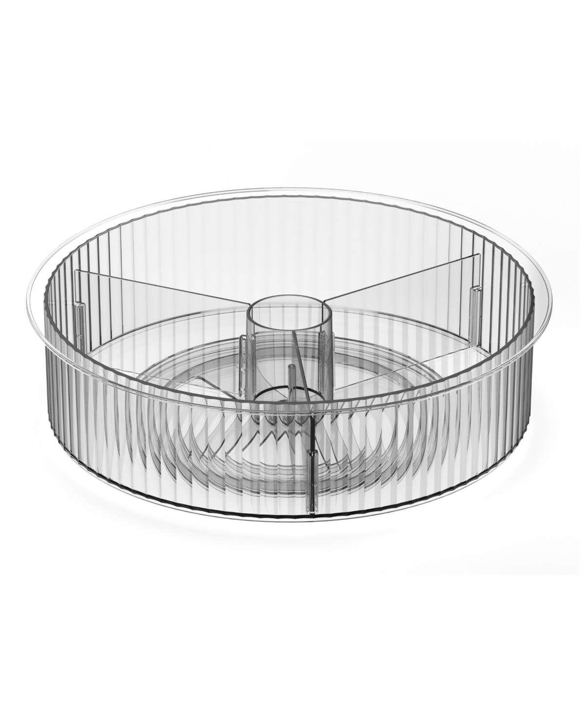 Click here for Oggi 12 Divided Fluted Lazy Susan Turntable Organi... prices