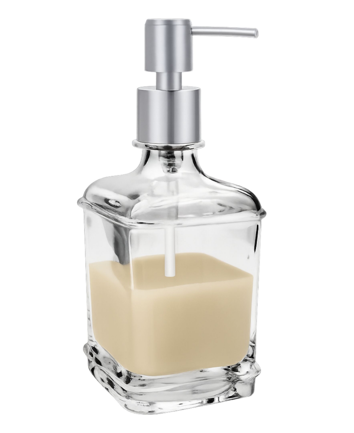 Click here for Oggi 10 oz. Square Glass Soap Dispenser with Satin... prices