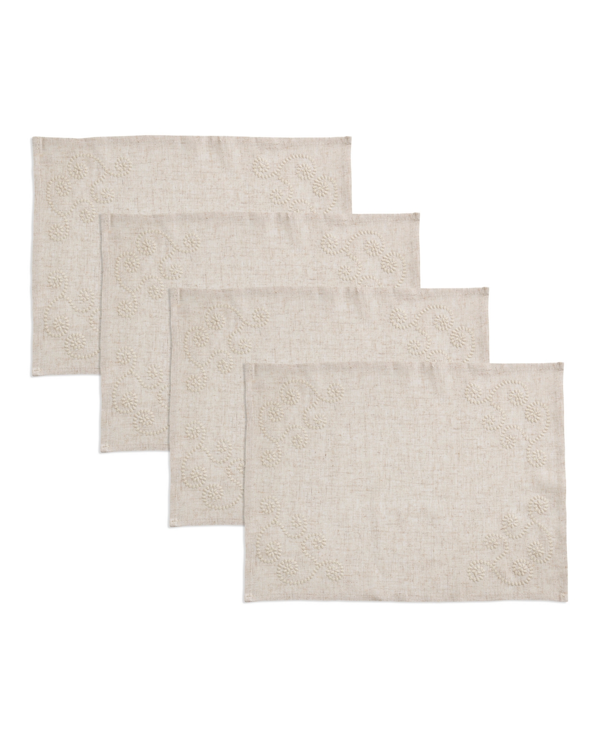 Click here for Saro Lifestyle Swirl Embroidered Placemats  Set of... prices