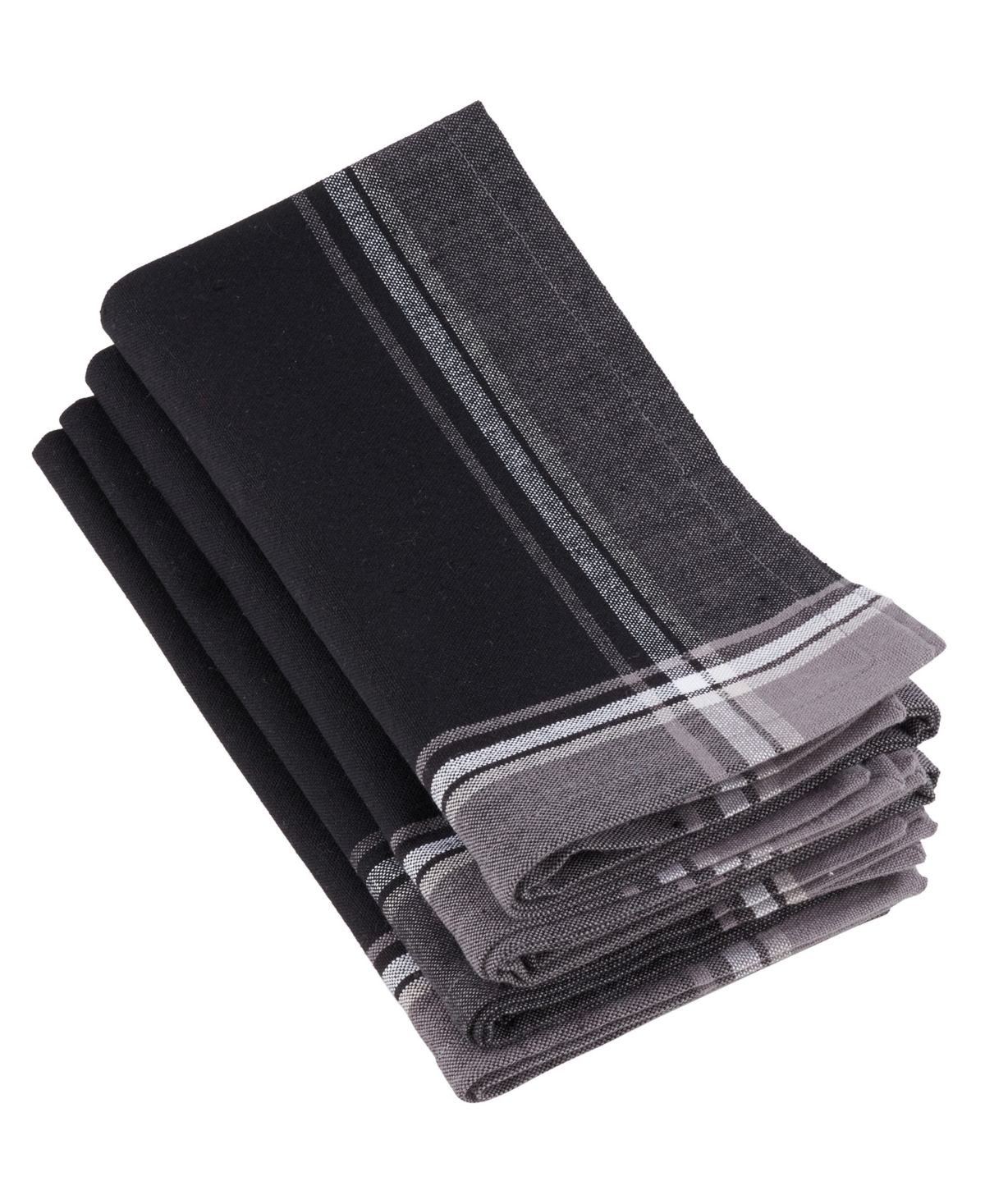 Click here for Saro Lifestyle Striped Border Table Napkins  Set o... prices