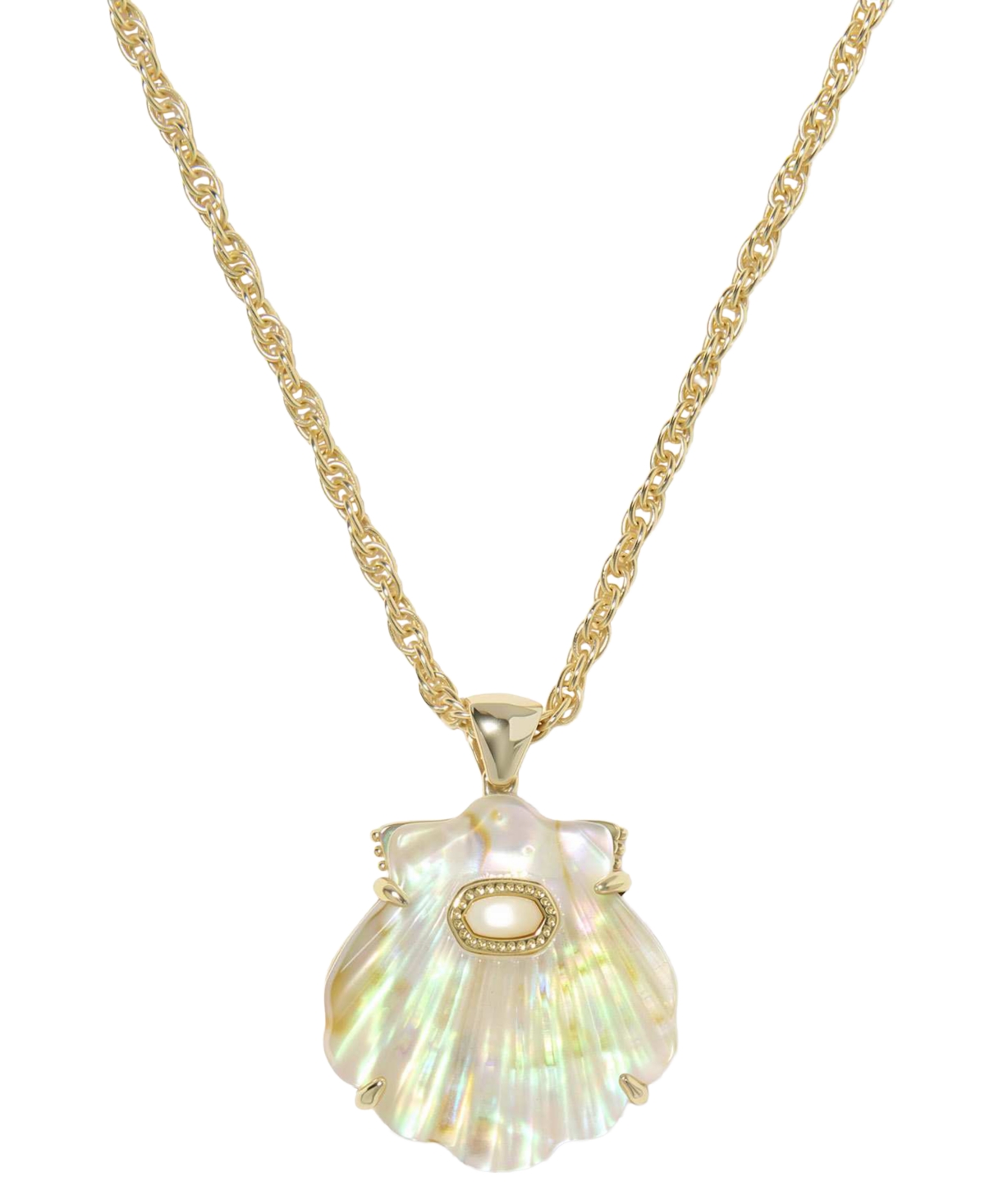 Click here for Kendra Scott 14k Gold-Plated Lucia Shell Short Pen... prices