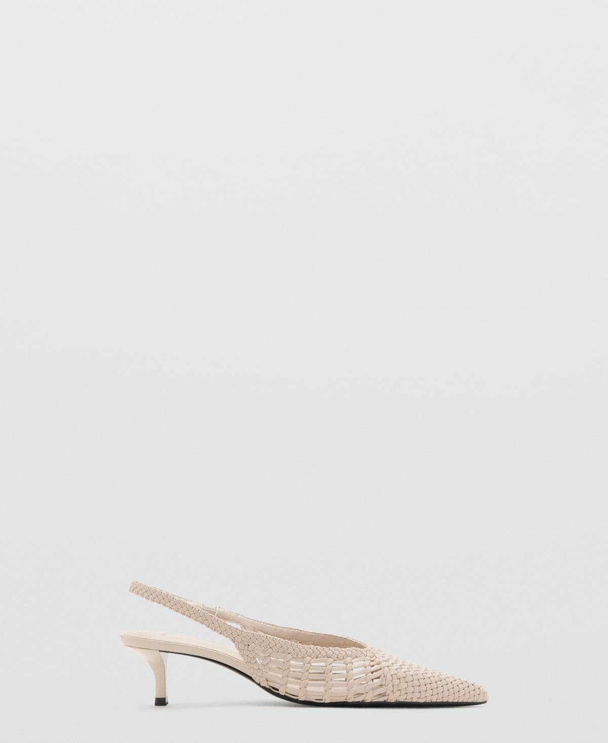 Click here for Mango Womens Braided Pointed Shoes - Ecru prices