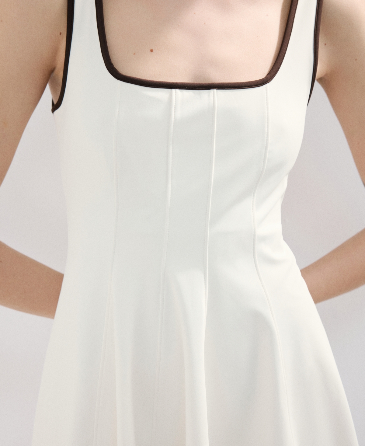 Click here for Mango Womens Short Strap Dress - Off White prices