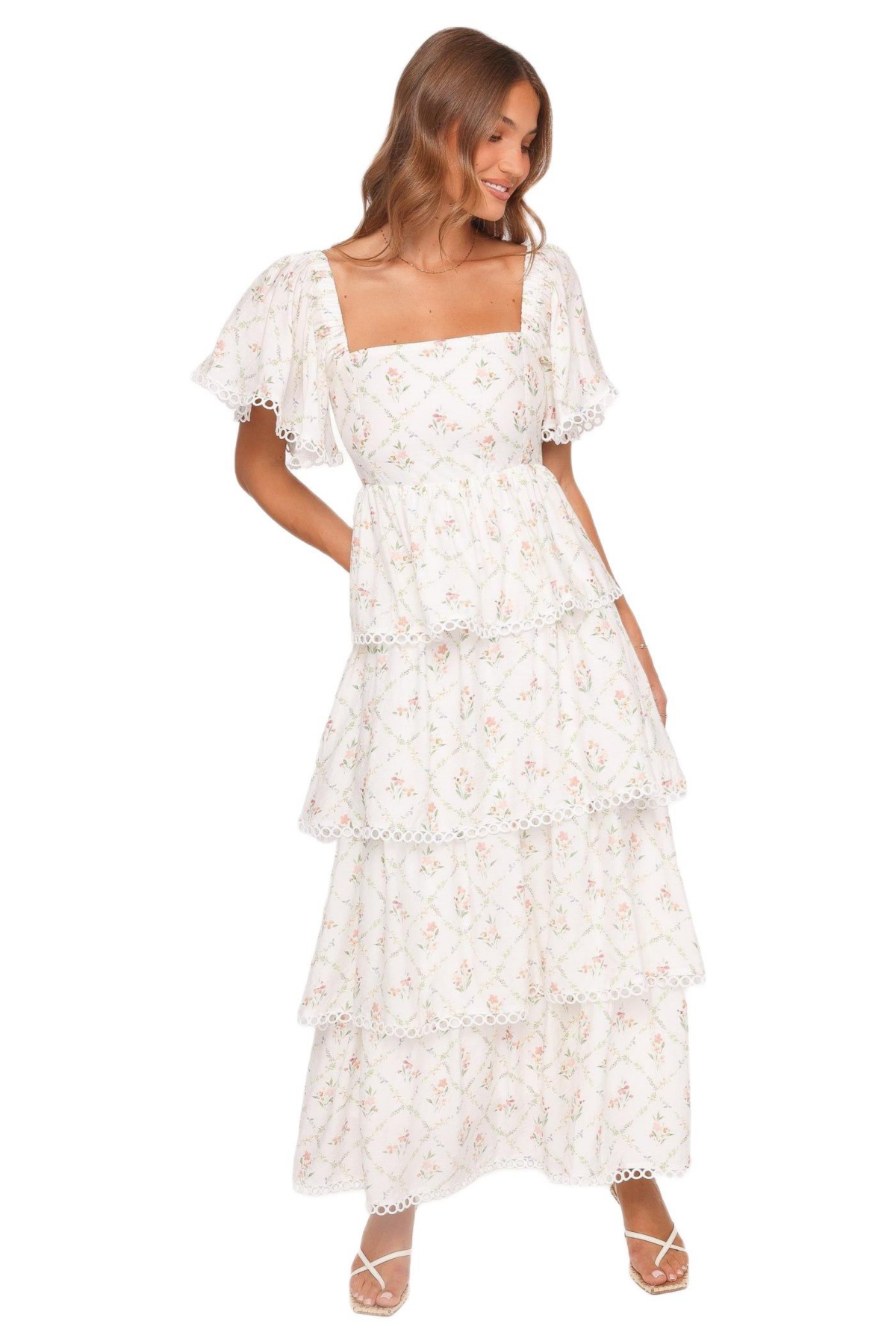 Click here for Petal and Pup Womens Chapel Maxi Dress - White vin... prices
