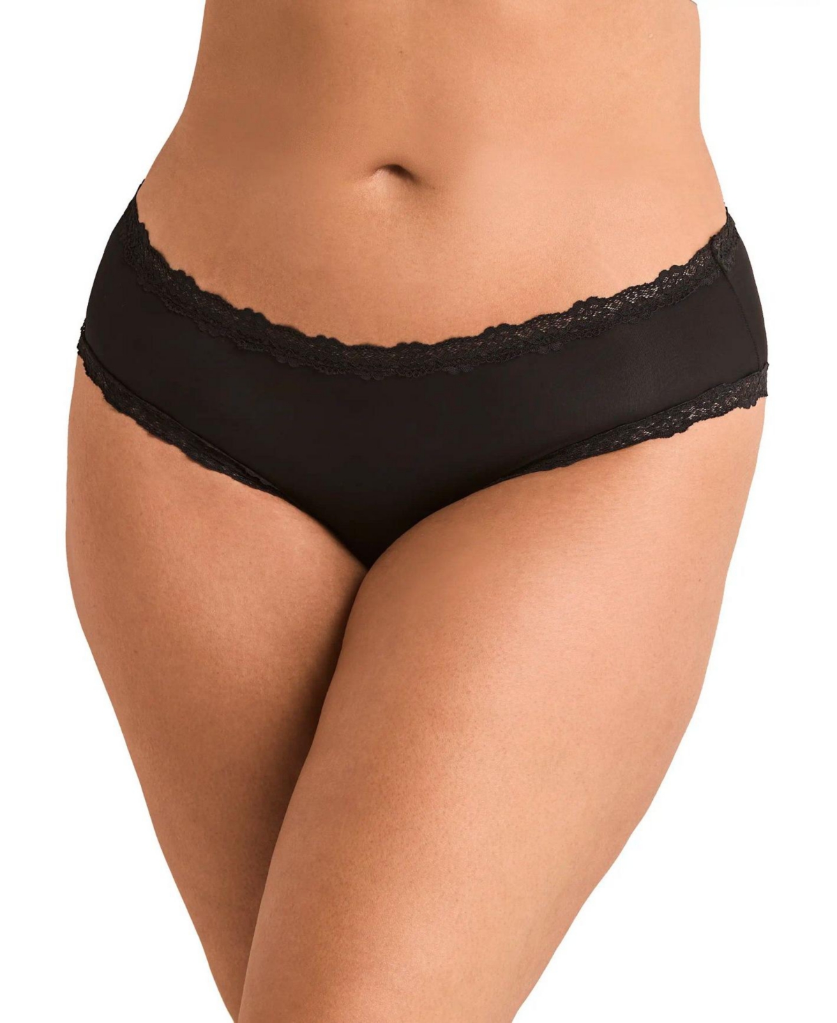 Click here for Adore Me Plus Size Mariola Hipster Panty - Black prices