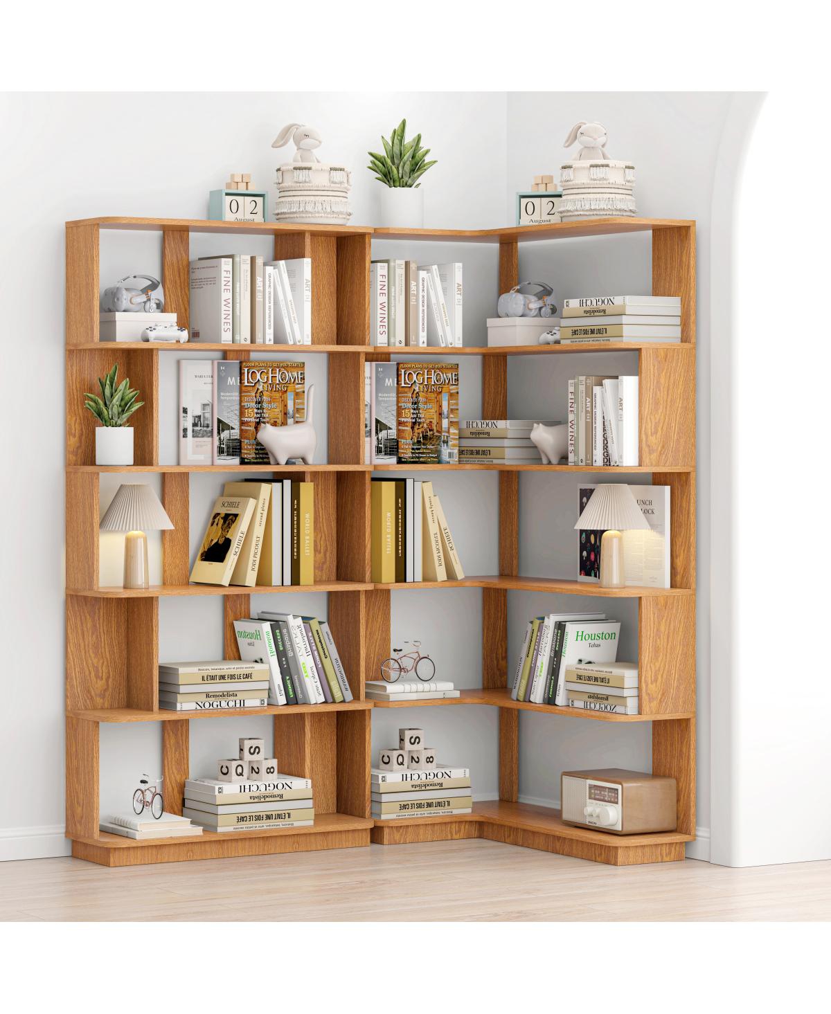 Click here for Streamdale Furniture Space-Saving Corner Bookshelf... prices