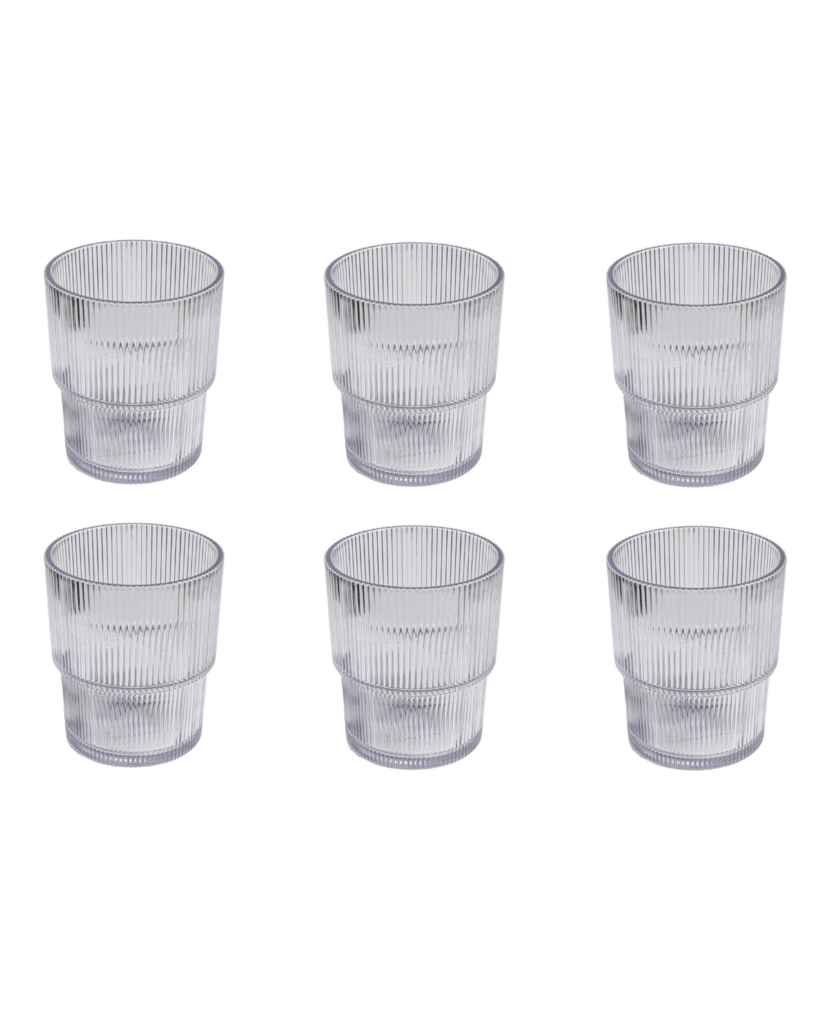 Click here for Abode Homewares Fine Ribbed Acrylic Drinking Glass... prices