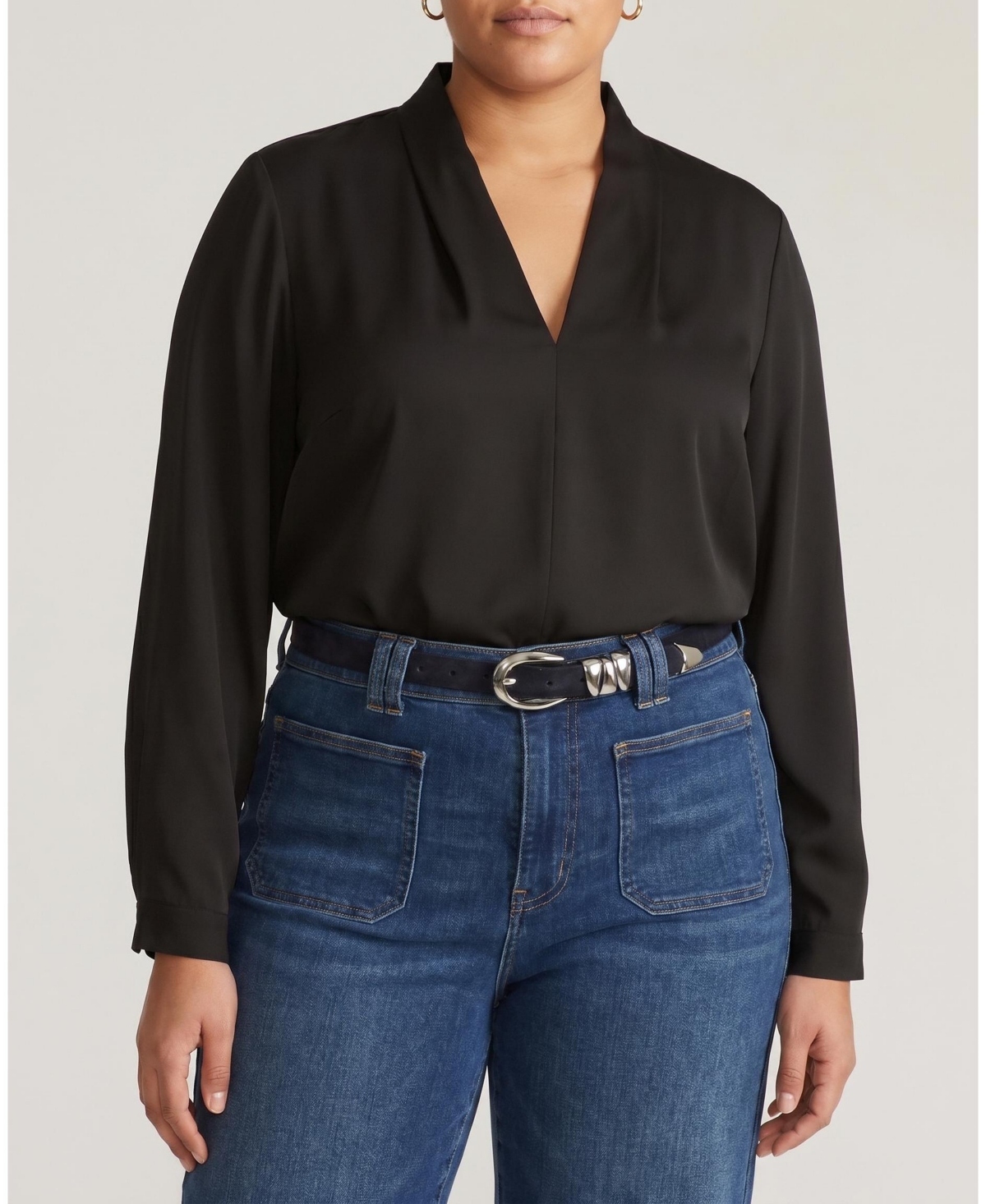 Click here for Universal Standard Plus Size Georgette Satin Cambr... prices